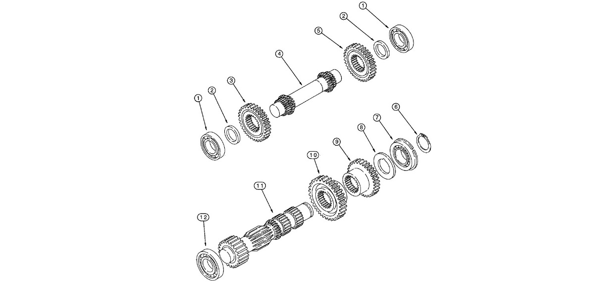 Case Backhoe Idler and Primary Shaft | Broken Tractor